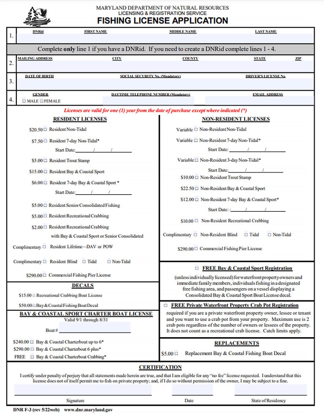 A Guide to Maryland Fishing Licenses - Two Crown Home Team